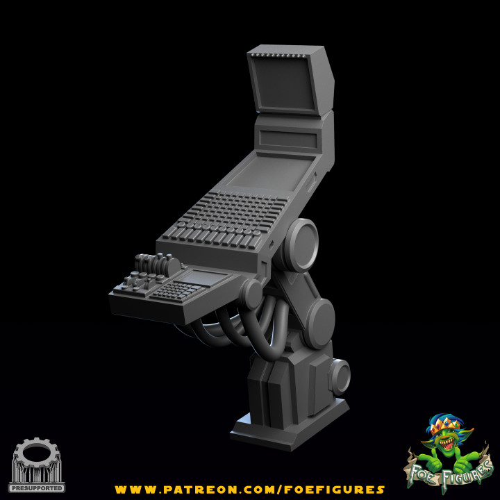 3D Printable Scifi Console A by Foe Figures