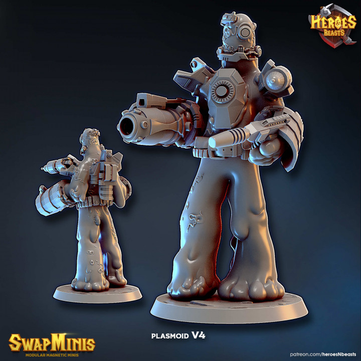 3D Printable plasmoid v4 by Heroes and Beasts