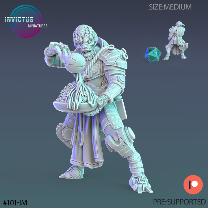 3D Printable Alien Worker Set / Space Colonist / Villager / Cyberpunk ...