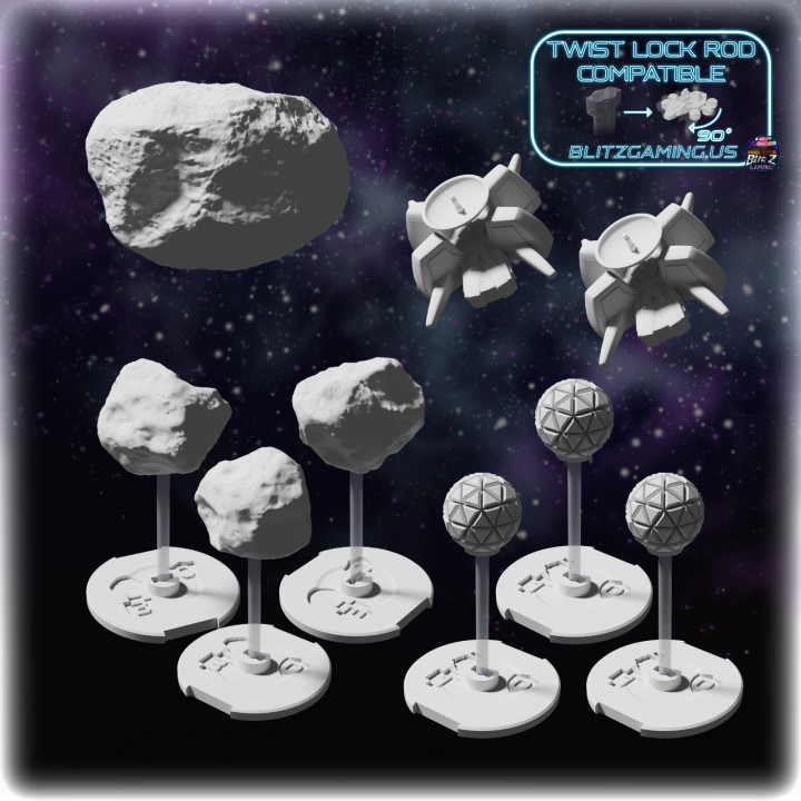 3D Printable Bundle: 28 Ships, Terrain, Ruleset, Tokens - Brave Sun by ...