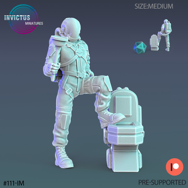 3D Printable Human Worker Set / Space Colonist / Alien Villager ...