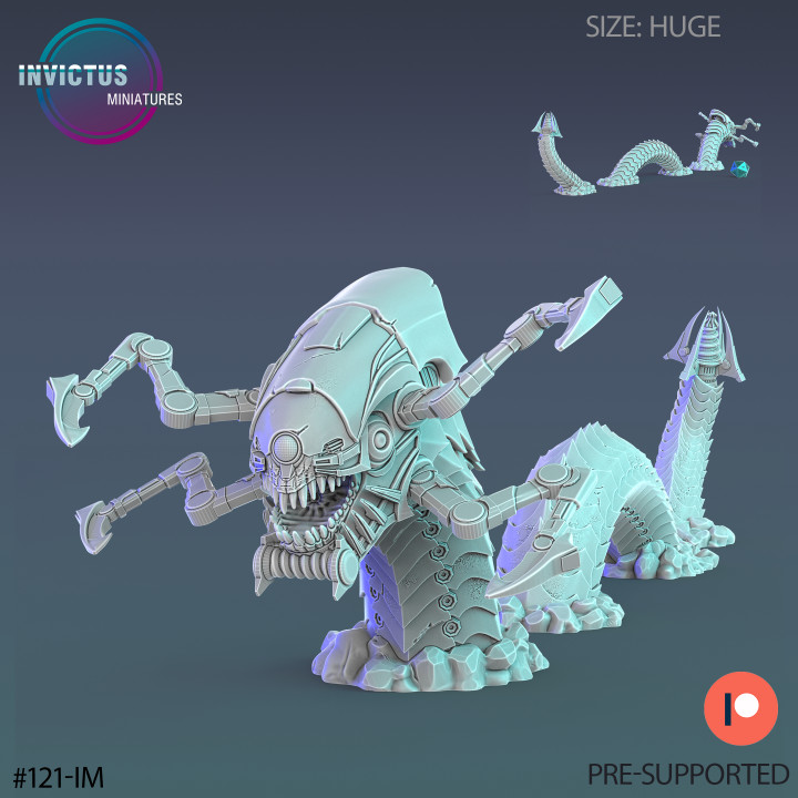 3D Printable Mechanical Worm Set / Space Creeper / Alien Technology ...