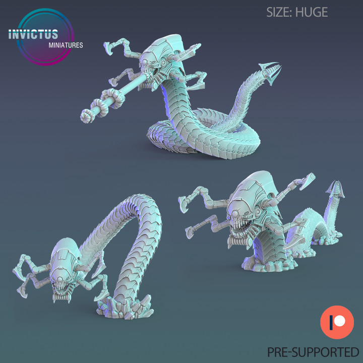 3D Printable Mechanical Worm Set / Space Creeper / Alien Technology ...