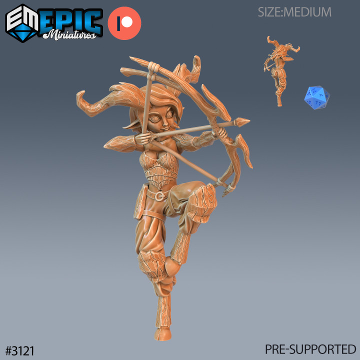 3D Printable Satyr Girl Set / Pan Warrior / Forest Guardian / Nature ...