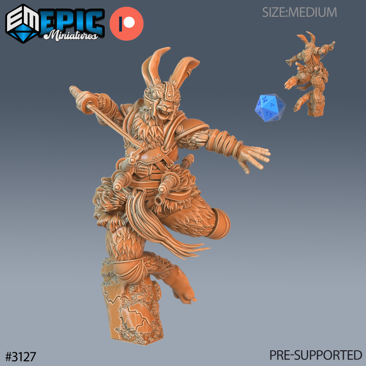 3D Printable Rabbit Folk Blade Master Set / Bunny Warrior / Rodent ...