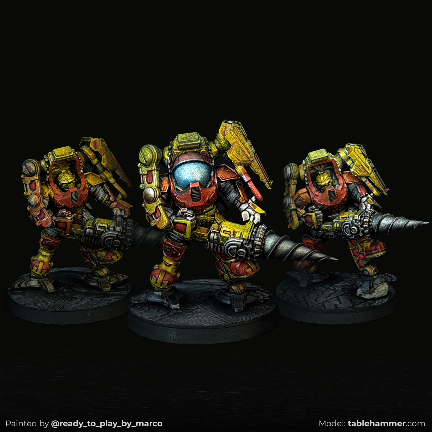 3D Printable "Exo Dwarves" with drills (Federation of Tyr, Dwarf) by ...