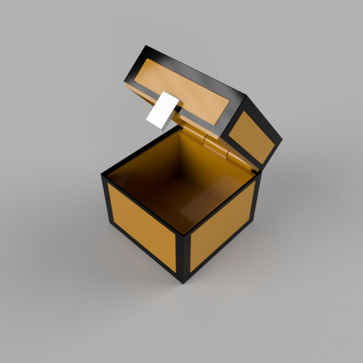 3D Printable COFRE MINECRAFT PARA GUARDAR PILAS Y TARJETAS by MARCOS