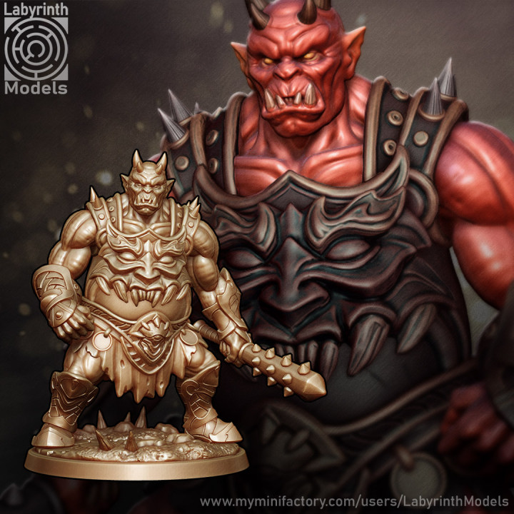 3D Printable Infernal Ogres kit - 32mm scale by Labyrinth Models
