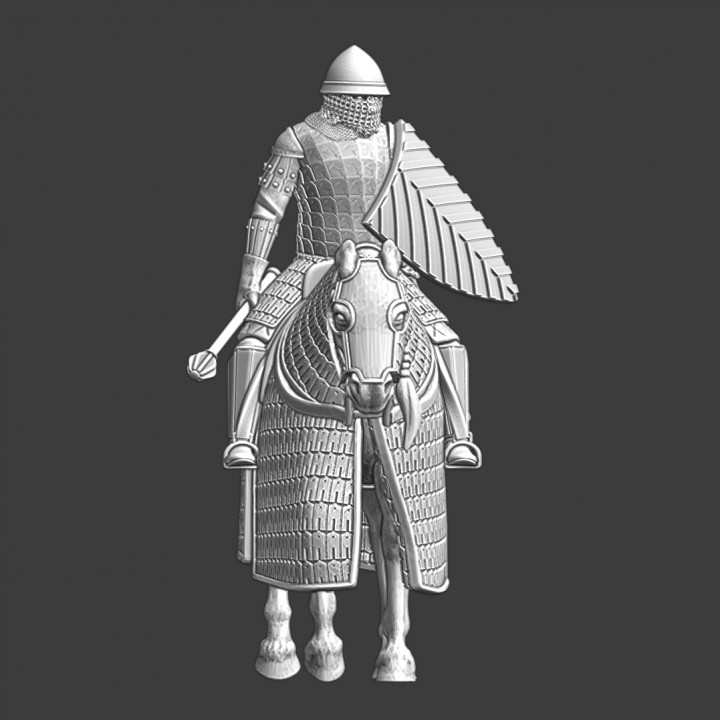 3D Printable Medieval Heavy Byzantine Cavalry with mace by Northern ...