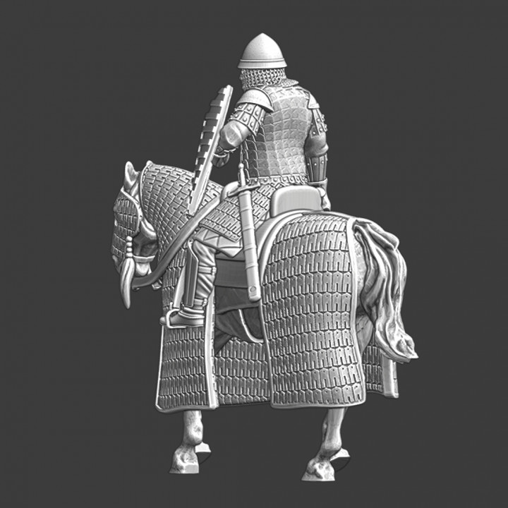 3D Printable Medieval Heavy Byzantine Cavalry with mace by Northern ...