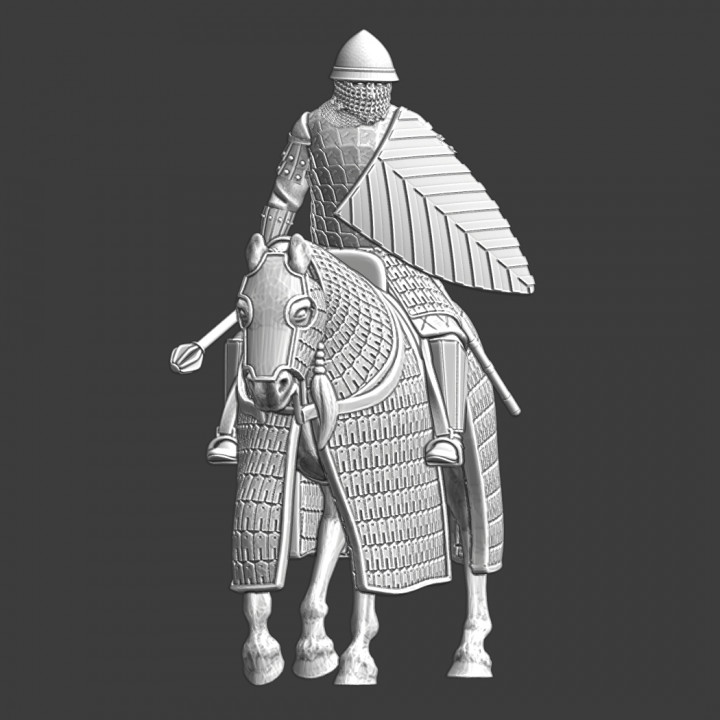 3D Printable Medieval Heavy Byzantine Cavalry with mace by Northern ...