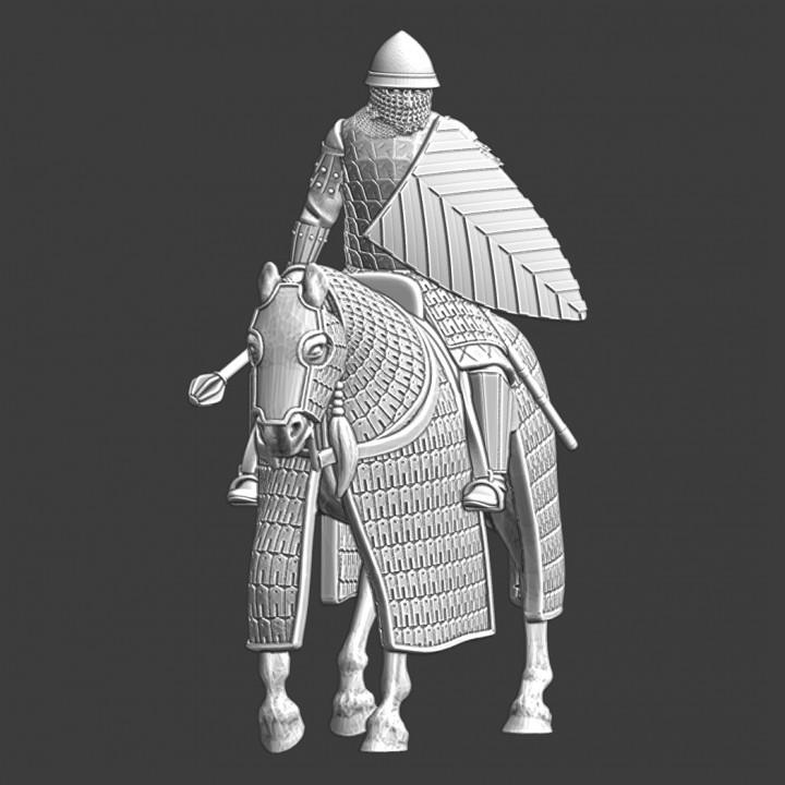 3D Printable Medieval Heavy Byzantine Cavalry with mace by Northern ...