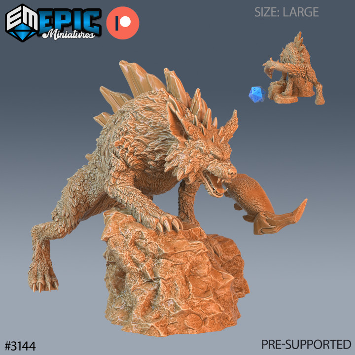3D Printable Lupion Wolf Scorpion Chimera Set / Evil Poison Hybrid ...