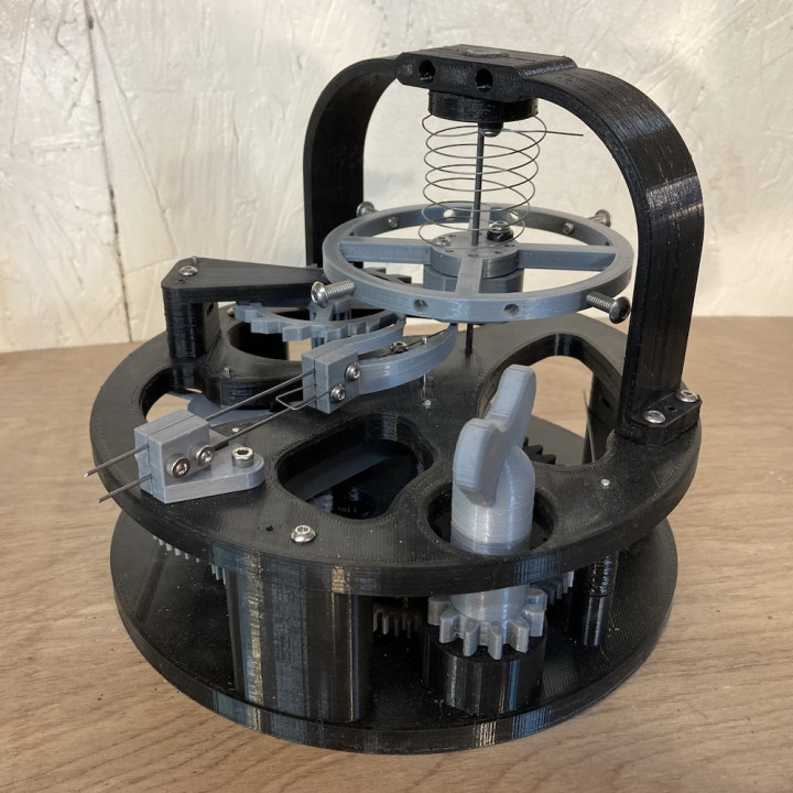 3D Printable Detent escapement model by Jacques Favre