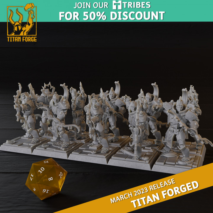 3D Printable Automaton Knights - Titan Forged - Titan Forge Miniatures March 2023 by Titan Forge ...