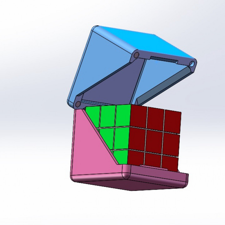 3D Printable Rubik's Cube Case by MING