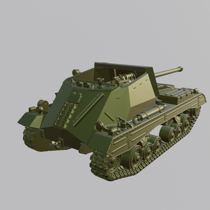3D Printable Archer, Self Propelled 17 Pdr Anti-tank gun (UK, WW2) by ...