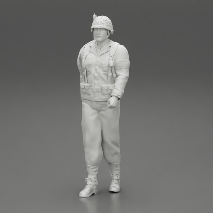 3D Printable soldier walking carrying a rifle by 3DGeschaft Miniatures ...