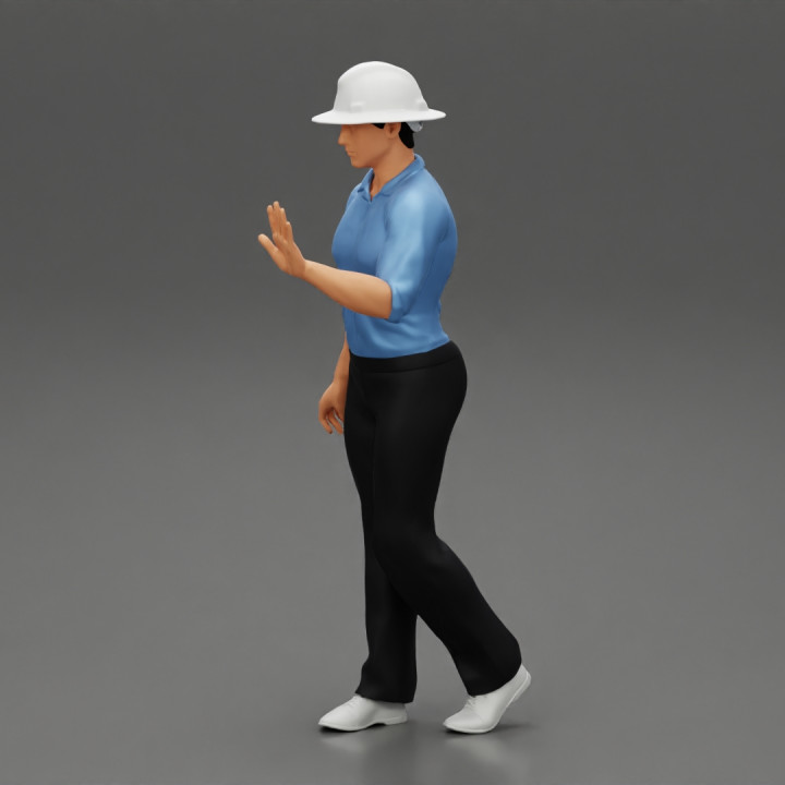 3D Printable civil engineer walking by 3DGeschaft Miniatures Figures