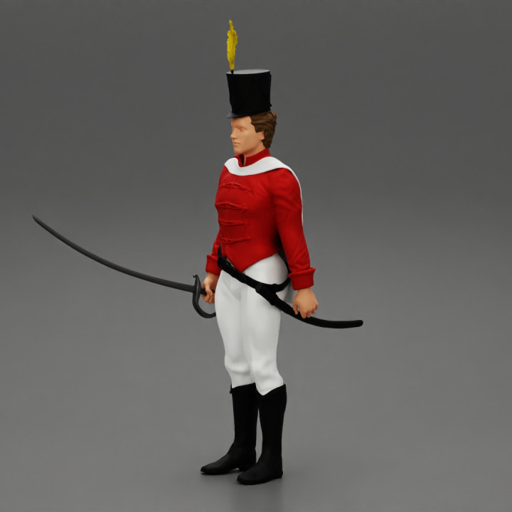 3D Printable nutcracker man with sword by 3DGeschaft Miniatures Figures