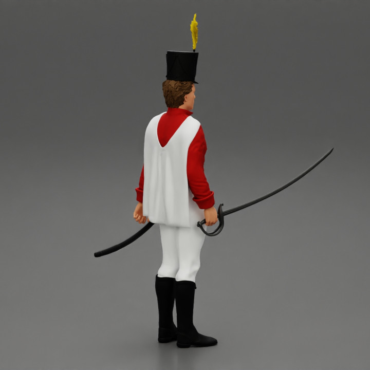 3D Printable nutcracker man with sword by 3DGeschaft Miniatures Figures