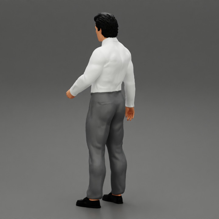 3D Printable Business man without jacket by 3DGeschaft Miniatures Figures