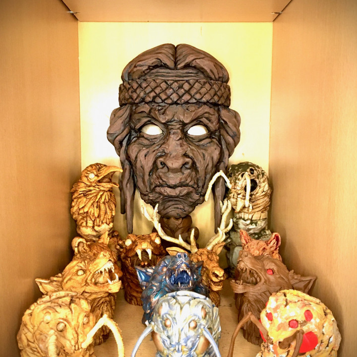 3D Printable Woodcarver Mask Of Inscryption by David