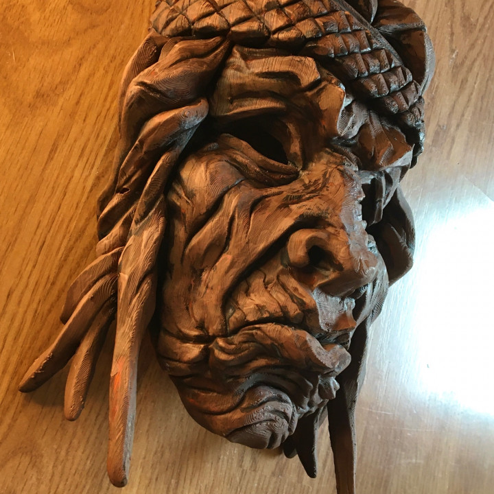 3D Printable Woodcarver Mask Of Inscryption by David