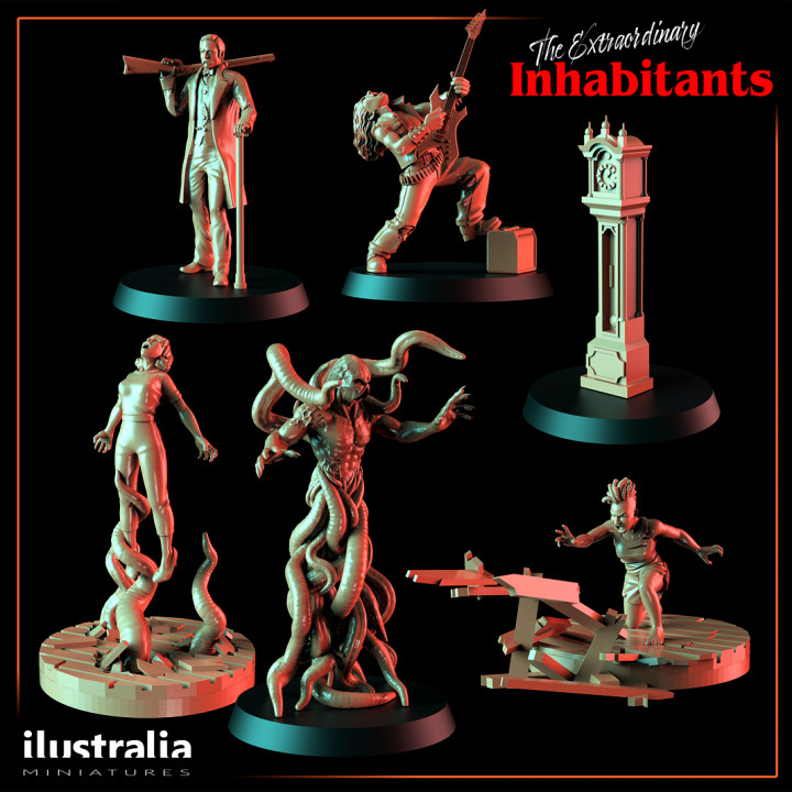 3D Printable The Extraordinary Inhabitants - The Strange Claremont ...