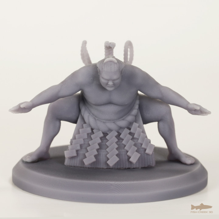 3D Printable Sumo Yokozuna - Dohyo-Iri B - Sumo Wrestler Miniature by ...