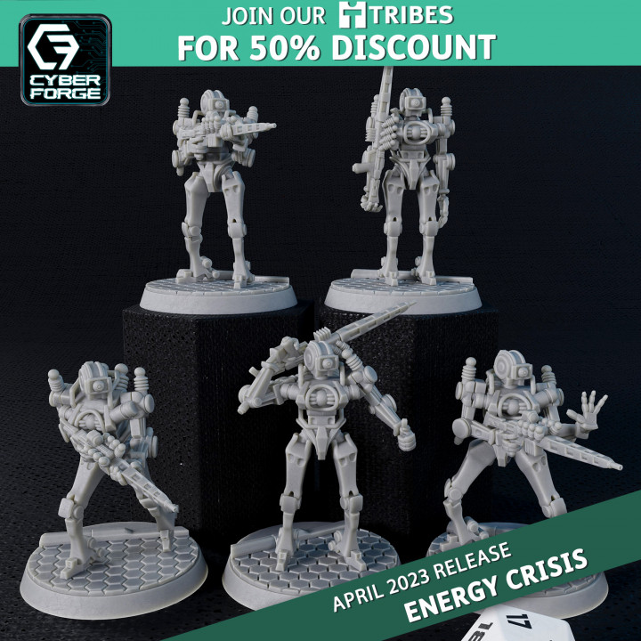 3D Printable Cyber Forge Energy Crisis Coil Guards by Titan Forge ...