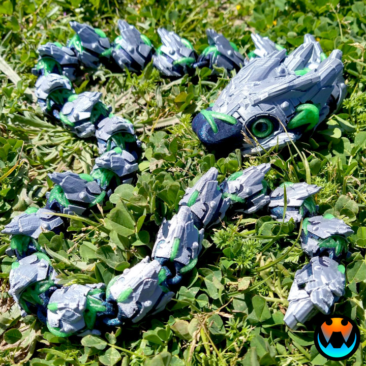 3D Printable Cyborg Snake by Cinderwing3D 3D Printable Cyborg Snake by Cinderwing3D