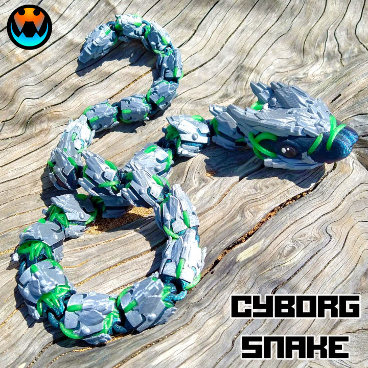 3D Printable Cyborg Snake by Cinderwing3D 3D Printable Cyborg Snake by Cinderwing3D