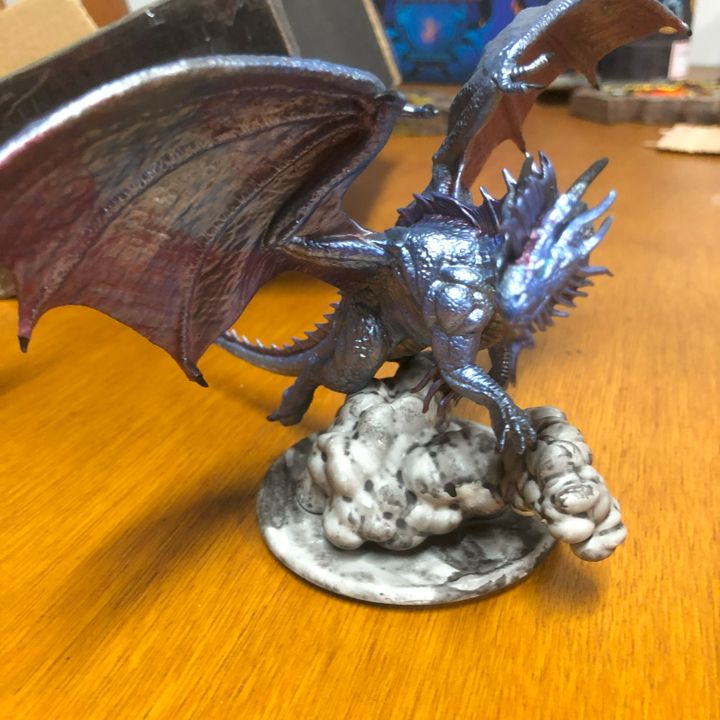 3D Print of Adult Dragon Set / Legendary Drake / Winged Mountain ...