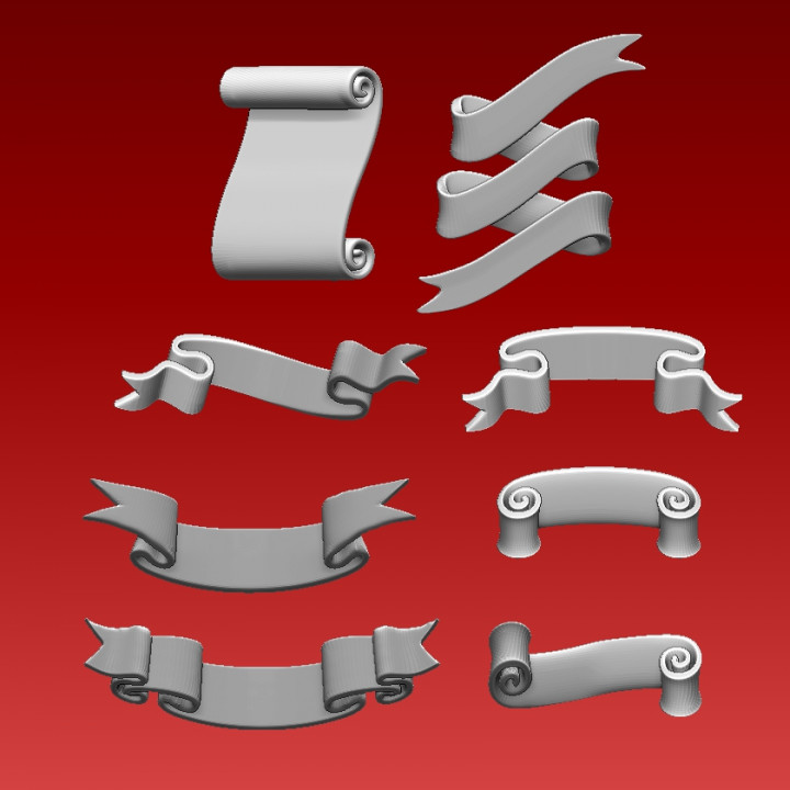 3D Printable ribbons by 3Dimontis