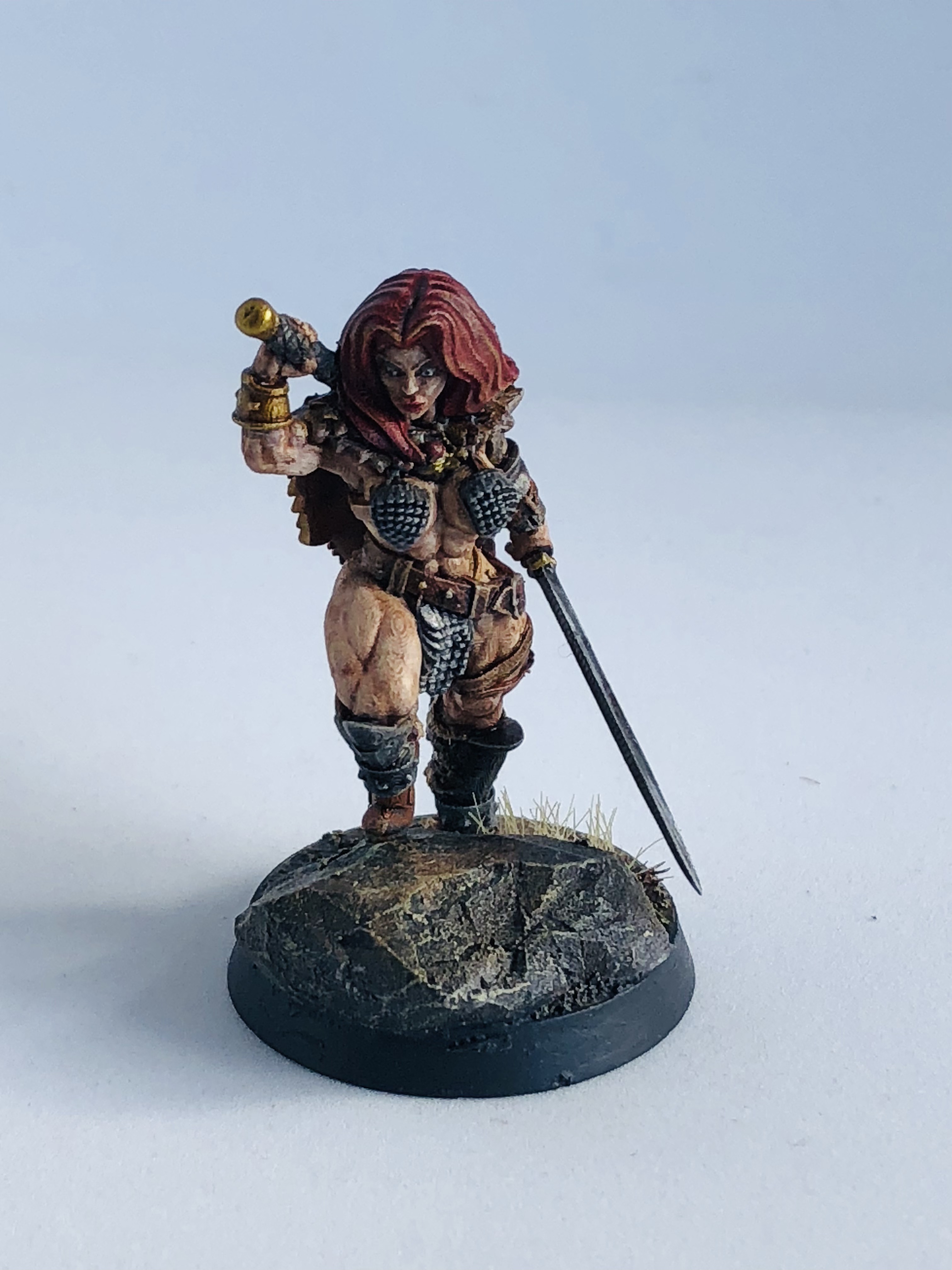 3D Printable Female Barbarian by Across the Realms