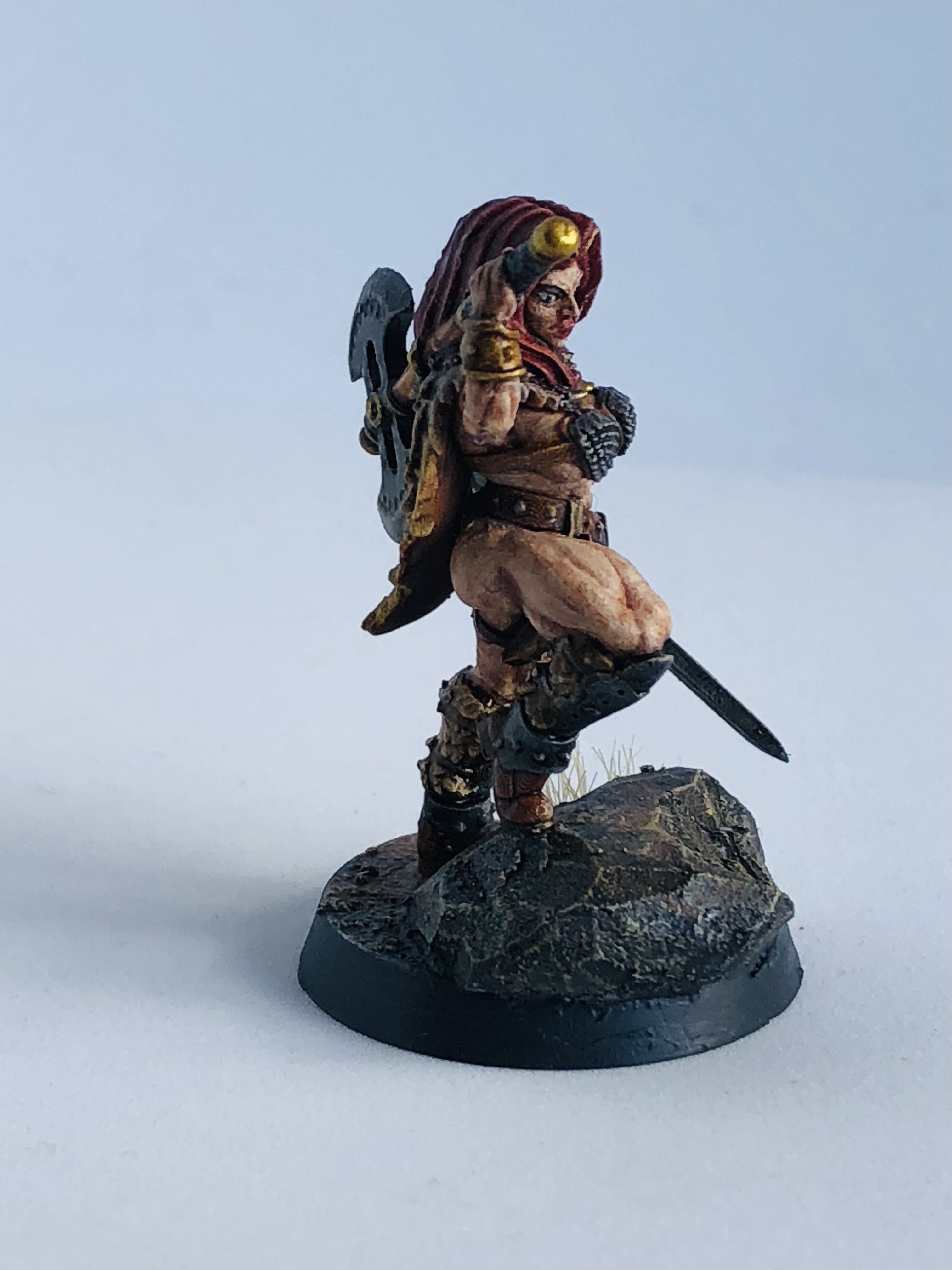3D Printable Female Barbarian by Across the Realms