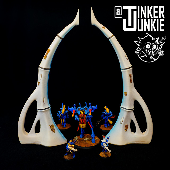3D Printable Space Elves Webgate Portal by Tinker Junkie