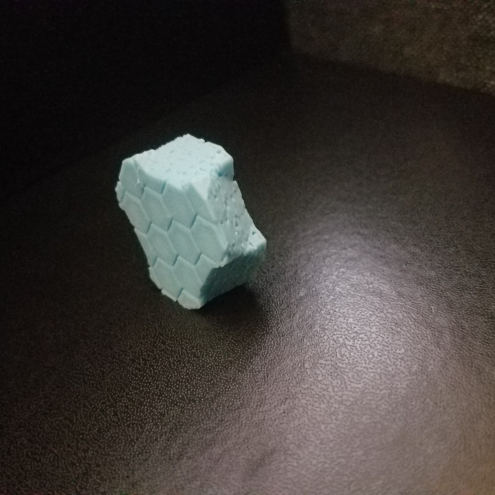 3D Printable Hexagon Helicoid Interlocking Tile by Brian