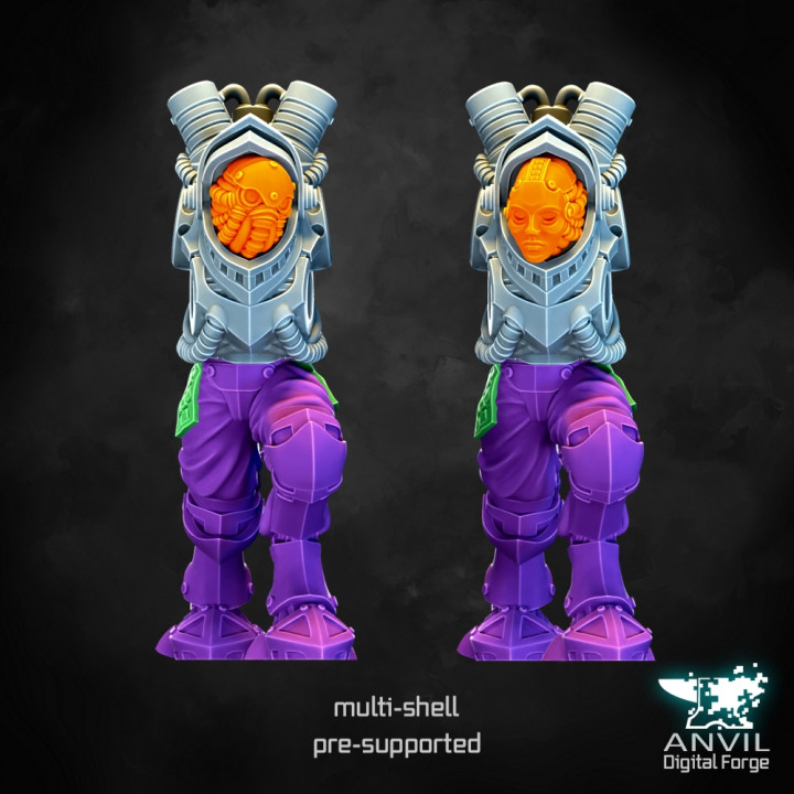 3D Printable Gothic Tech-Horror Infantry - Anvil Digital Forge April ...