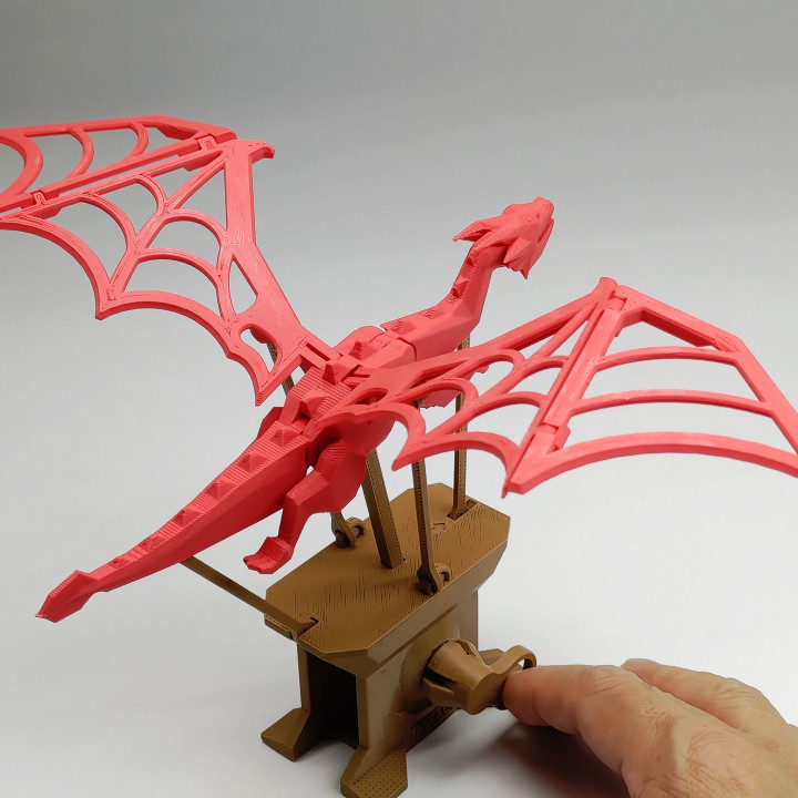 3D Printable FLYING DRAGON (AUTOMATA) by Amao Chan