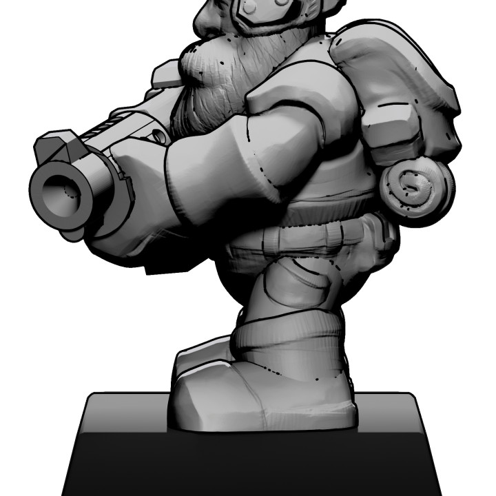 3D Printable Dwarf Rifleman by Schmo Co