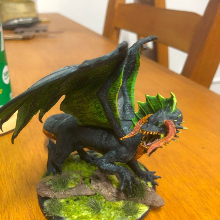 3D Print of Legendary Adult Dragon Set / Epic Drake / Winged Mountain ...