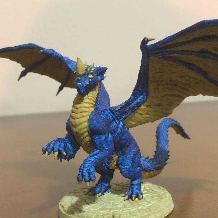 3D Print of Legendary Young Dragon Set / Epic Drake / Winged Mountain ...