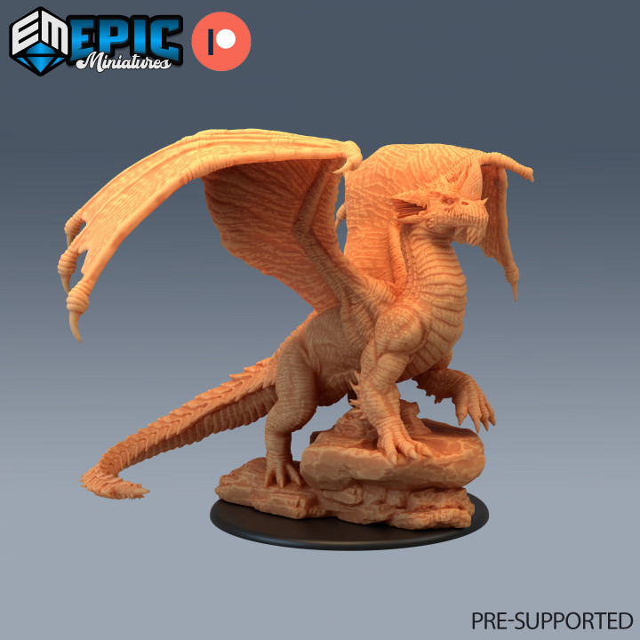 3D Printable Legendary Ancient Dragon Set / Epic Drake / Winged ...