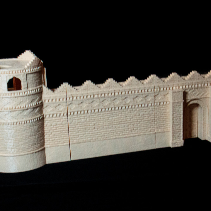 3D Printable Mud Brick Fortress - Triumph of Shapur by Gadgetworks