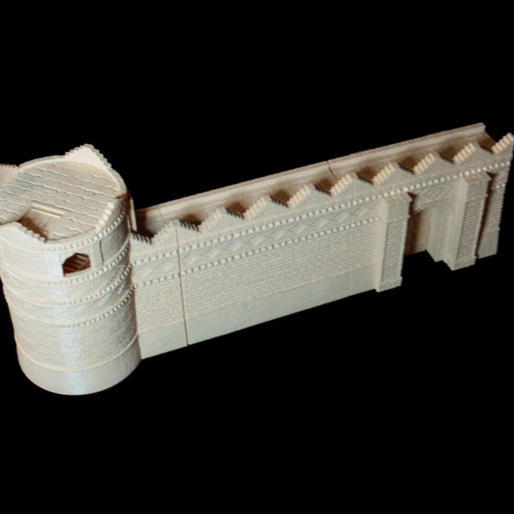3D Printable Mud Brick Fortress - Triumph of Shapur by Gadgetworks