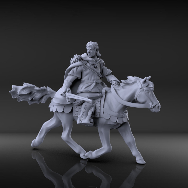 3D Printable Mounted human rangers by SoldiersofHumankind