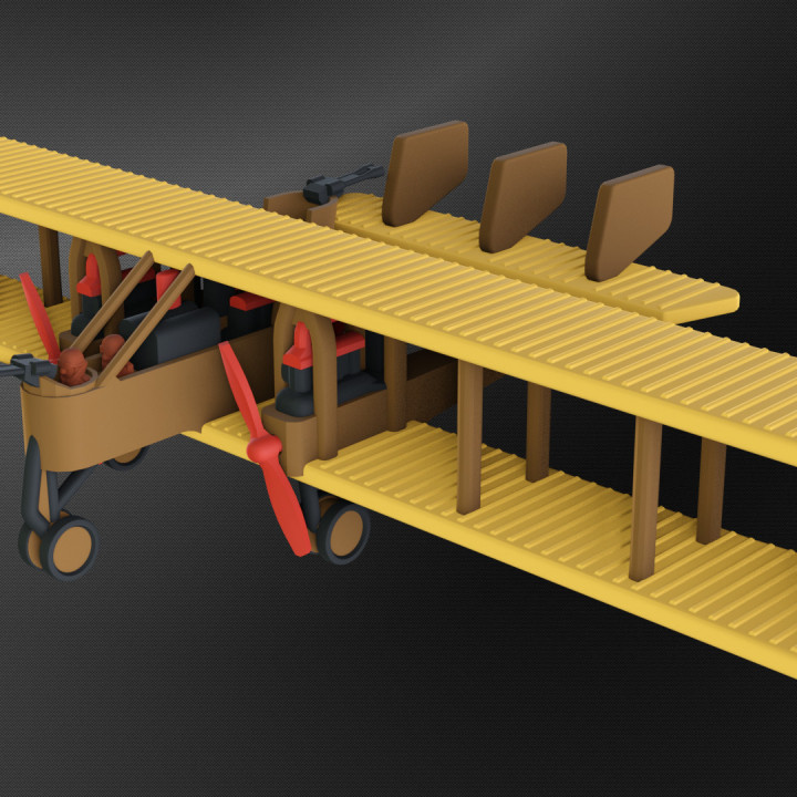3D Printable Bomber plane Caproni Ca.3 (WW1, Italy) by Wargame3d