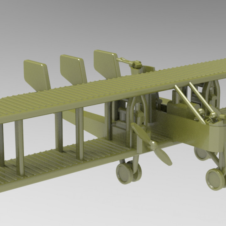 3D Printable Bomber plane Caproni Ca.3 (WW1, Italy) by Wargame3d